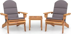 3dílná sada zahradního nábytku Adirondack masivní akácie 3152124