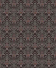 Černo-růžová vliesová tapeta na zeď, OTH204, Othello, Zoom by Masureel
