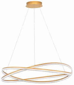 Designový lustr Ophelia zlatá