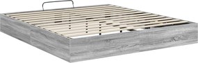 Ottoman postel Šedá Sonoma 203 x 180 x 25 cm Dřevěný materiál 3409210