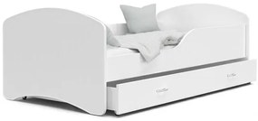 Dětská postel IGOR  80x180  cm v bílé barvě se šuplíkem