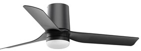 FARO Barcelona FARO 33834WT-1TW-LED Stm. vent. MINI PUNT TUB S 10W/230V černá pr. 90 cm WT + DO 33834T1TW