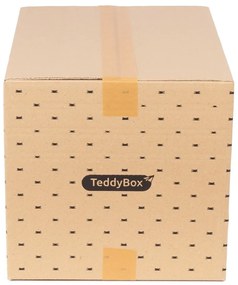 Sada 2 béžových úložných boxů Compactor Teddy, 42 x 30 cm