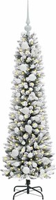 Umělý vánoční stromeček Bílá 120 cm PVC, kov a plast 3396084