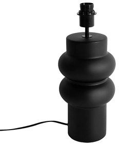 Designová stolní lampa černá keramika 17 cm bez stínidla - Alisia