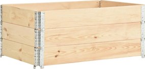 Vyvýšené záhony 3 ks 100 x 150 cm masivní borové dřevo 3055171