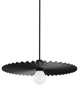 Linea Light CA022ABBEZZ Doge_P, moderní černé závěsné svítidlo, 1x22W E27, průměr 40cm