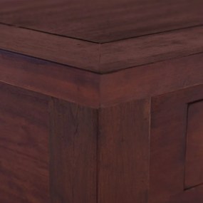 Konferenční stolek klasicky hnědý 68x68x30 cm masivní mahagon - Default Title