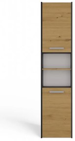 Koupelnová skříňka S40 Antracit + dub artisan