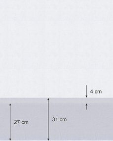 Záclona na jednotlivých hačcích flex barva bílá látka poloprůhledná