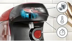 BOSCH Tassimo Happy TAS103E červená / kapslový kávovar / 1400 W / 0.7