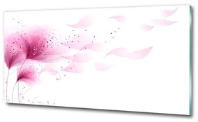 Wallmuralia Fotoobraz na skle Růžová květina 100x50