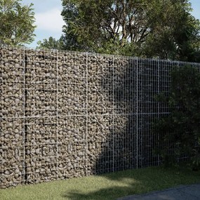 Gabionový koš s víkem 200 x 50 x 200 cm pozinkované železo 3295167