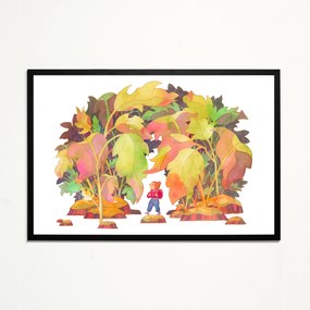 Štěpánka Jislová | The Girl Explorer Rám: Černý, Velikost: 70 x 100 cm