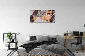 Obrazy na plátně Čtenář cat 100x50 cm