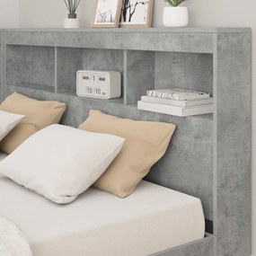 Úložné čelo postele Betonově šedá Kompozitní dřevo 3335488
