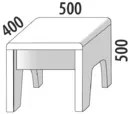 Noční stolek Fantazie Domestav F321 Materiál: Dub Cink, Povrchová úprava: Olej