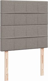 Box spring postel s matrací taupe 100 x 200 cm textil 3291971