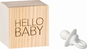 Räder Porcelánový dudlík v krabičce Hello Baby
