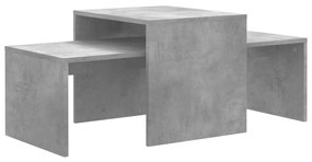 vidaXL Set konferenčních stolků betonově šedý 100x48x40 cm dřevotříska