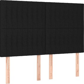 Box spring postel s matrací černá 140 x 190 cm textil 3136751