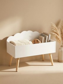 Sinsay - Úložný box ve tvaru obláčku na nožkách - bílá