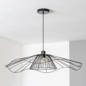 Brilagi - LED Lustr na lanku CERIA WIRE 1xE27/40W/230V pr. 80 cm černá