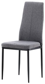 Jídelní židle Petra, 2ks, tmavě šedá, 45x42x99