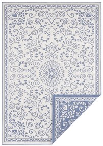 NORTHRUGS - Hanse Home koberce Kusový koberec Twin Supreme 103867 Leyte Blue/Cream – na ven i na doma - 80x150 cm