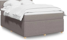 Box spring postel s matrací taupe 140x200 cm textil 3289783