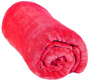 Aaryans deka mikroplyš 150x200 cm červená