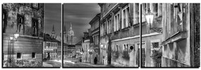 Obraz na plátně - Magické noční staré město - panoráma 5258QC (150x50 cm)