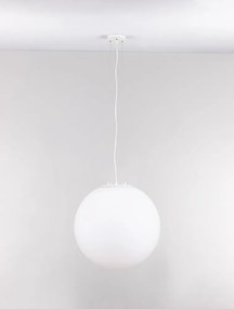 Bílé skleněné závěsné svítidlo ø 50 cm Nevoso – Nova Luce