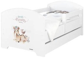 BabyBoo Dětská postel 140 x 70cm - Sweet Dreams (bez šuplíku) Rozměry: 140x70