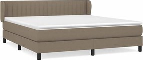 Box spring postel s matrací taupe 160x200 cm textil 3126417
