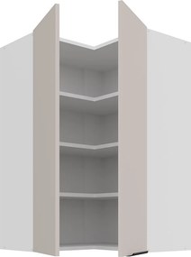 COMO | horní kuchyňská skříňka 60x60 GN-90 2F (90°) rohová s policemi | VYSOKÁ | 60x60 cm | bílá/kašmír