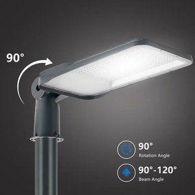 Brilagi-LED Venk. lampa se sloupem a kl. 4 m URBANLIGHT LED/200W/230V antr. IP65