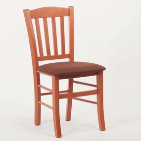 Stima Židle PAMELA s čalouněným sedákem Odstín: Třešeň, Látky: LUX bronzová 11