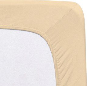 XXXLutz ELASTICKÉ PROSTĚRADLO, žerzej, šampaňská, 140-160/200-220 cm Florella - Prostěradla - 004388002303