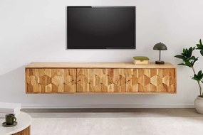 Designový závěsný TV stolek Justice 160 cm akácie