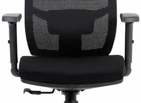 Kancelářská židle černá synchronní, kovový kříž, KA-B1083 BK