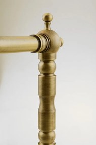 Sapho Reitano Rubinetteria, ANTEA tříprvková umyvadlová baterie s retro hubicí, s výpustí, bronz, 3226