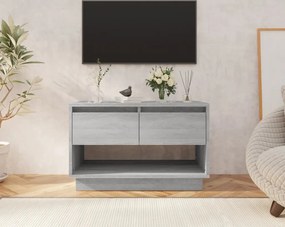 vidaXL TV skříňka 70 x 41 x 44 cm kompozitní dřevo [812975] Barva: bílá s vysokým leskem