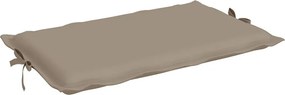 Poduška na lehátko taupe 186x58x4 cm oxfordská látka 314166