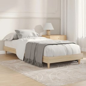 vidaXL Rám postele 75 x 190 cm kompozitní dřevo [832102] Barva: hnědý dub