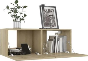 4dílný set TV skříněk dub sonoma kompozitní dřevo 3078959