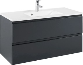 XXXLutz SKŘÍŇKA S UMYVADLEM, barvy grafitu, šedá, 100 cm Held - Online Only koupelnové skříňky - 000307002414