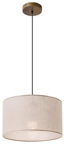 Lamkur Lustr na lanku ANTONIO 1xE27/60W/230V LM-1.128/orzech/beż