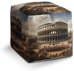 Sablio Taburet Cube Řím Koloseum Legie: 40x40x40 cm