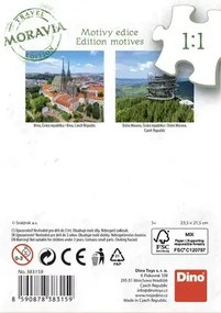 DINO Puzzle Turistická edice Dolní Morava / 60 dílků / 23,5 × 21,5 cm
